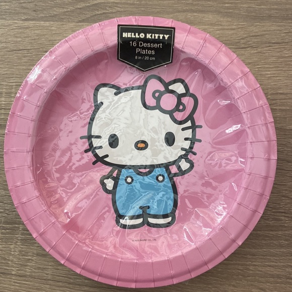 Hello Kitty | Party Supplies | Hello Kitty Paper Dessert 8 Plates New ...